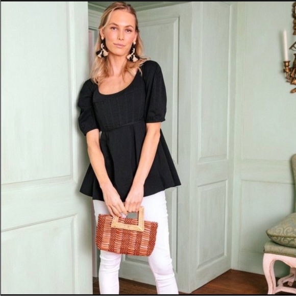 Tuckernuck | Tops | New Tuckernuck Nealy Short Puff Sleeve Babydoll Top ...